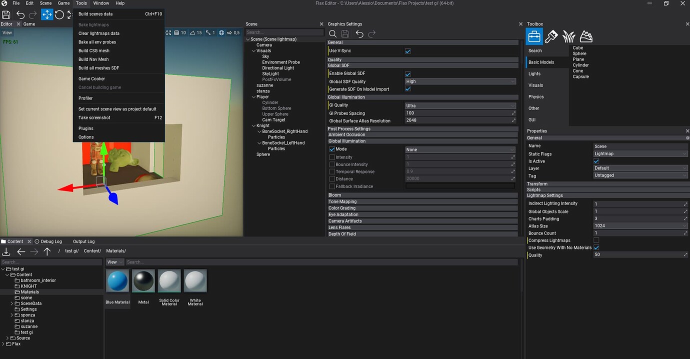 Cant Bake Lightmaps Editor Flax Forum 
