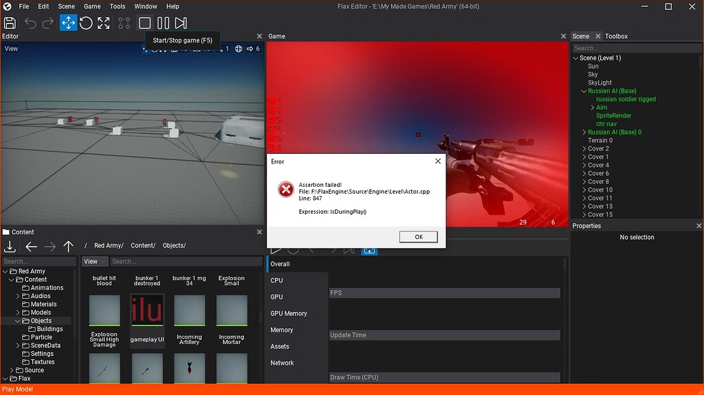 [Fixed by Dev] Flax bug assertation failure - General - Flax Forum